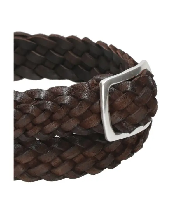 Orciani Logo Embossed Braided Belt