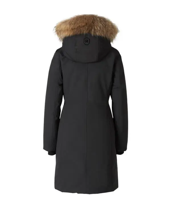 Mackage Two-in-one Fit Down Jacket With Removable Bib And Fur Trim