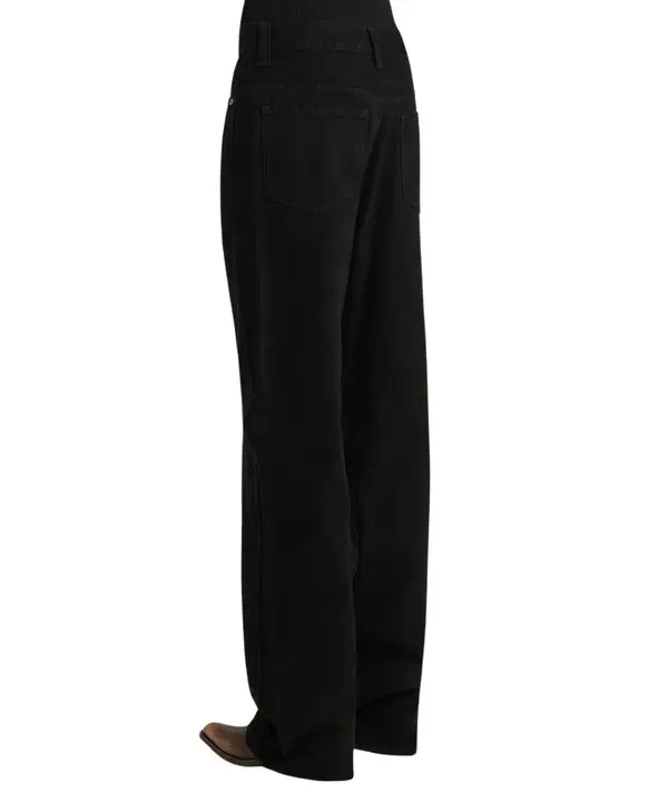 Khaite Belted Jeans With Belt Loops - Black