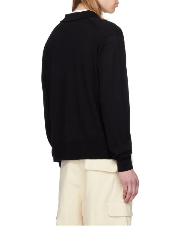 Ami De Coeur Knitted Cardigan - Black