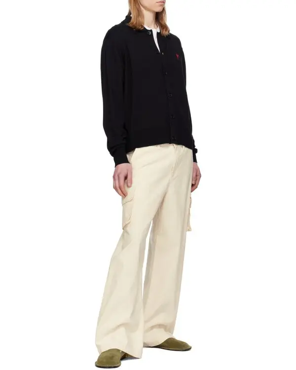 Ami De Coeur Knitted Cardigan - Black