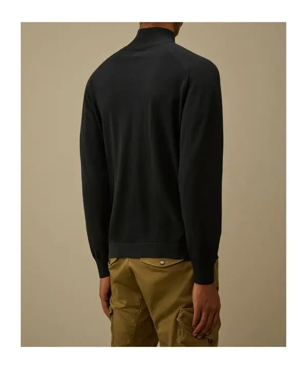 C.P. COMPANY Lens Detail Quarter-zip Sweater