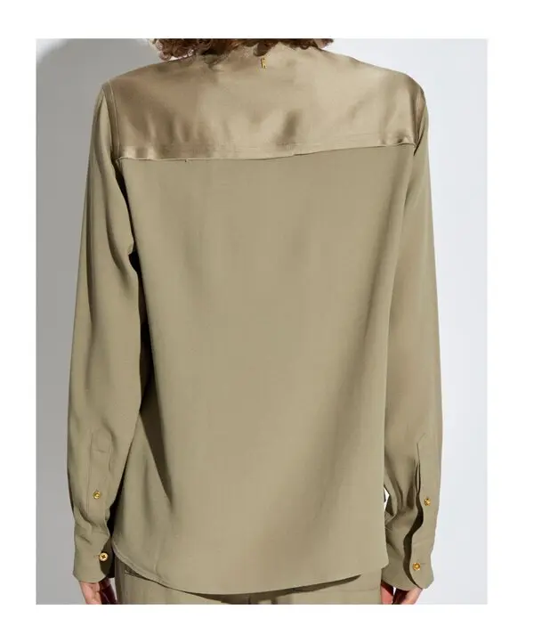 AMI Paris De Coeur Long-sleeved Plain Shirt