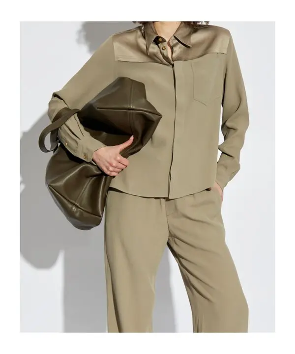 AMI Paris De Coeur Long-sleeved Plain Shirt