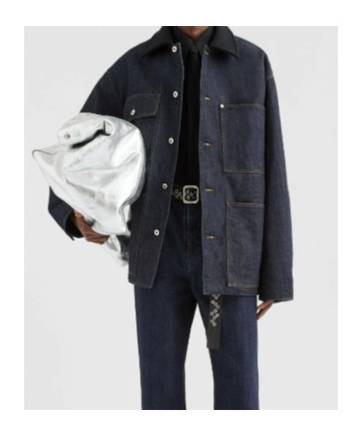 JIL SANDER Denim Jacket With Contrasting Collar