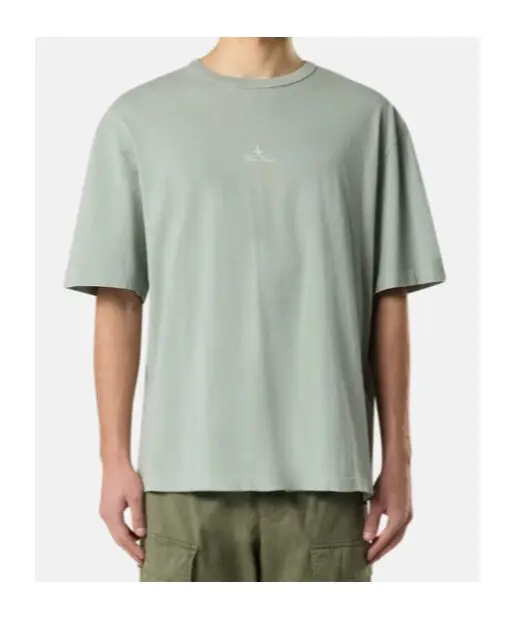 Stone Island Embroidered Logo T-shirt - Sage