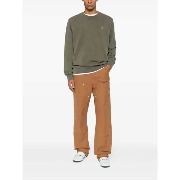 Polo Ralph Lauren Cotton Sweatshirt With Logo Detail - Green