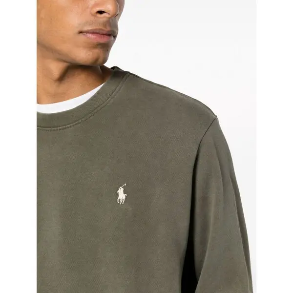 Polo Ralph Lauren Cotton Sweatshirt With Logo Detail - Green