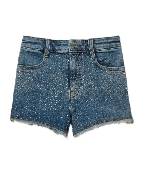 TWINSET Embellished Denim Shorts