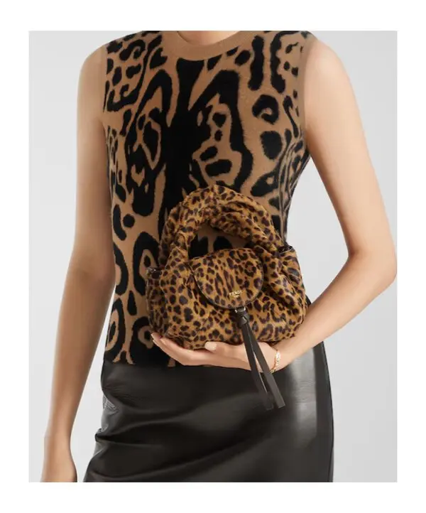 Fendi Spy Mini Cavallino Calfskin Bag - Brown