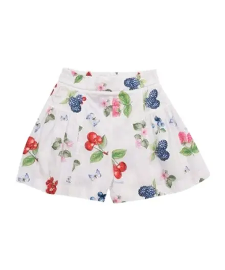 Monnalisa Printed Pleated Shorts