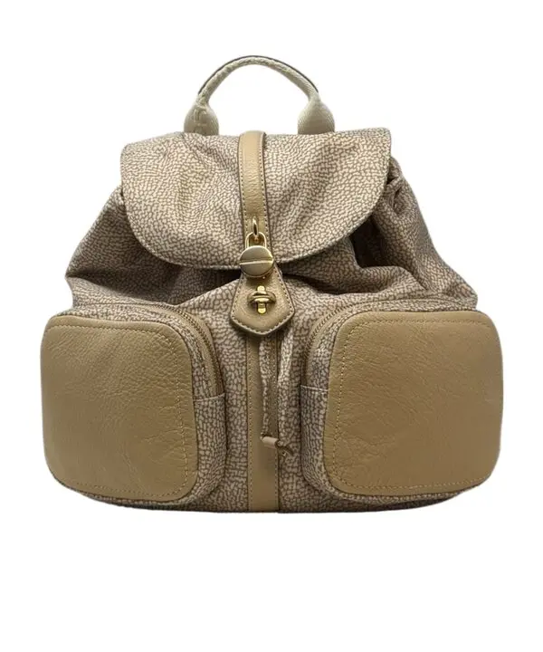 Borbonese Printed Backpack - Brown