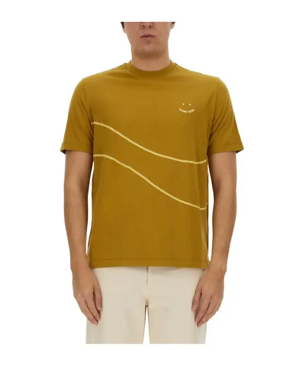 Paul Smith Logo Detailed Crewneck T-shirt - Brown