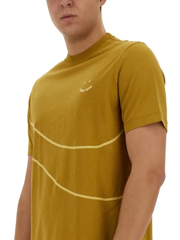Paul Smith Logo Detailed Crewneck T-shirt - Brown