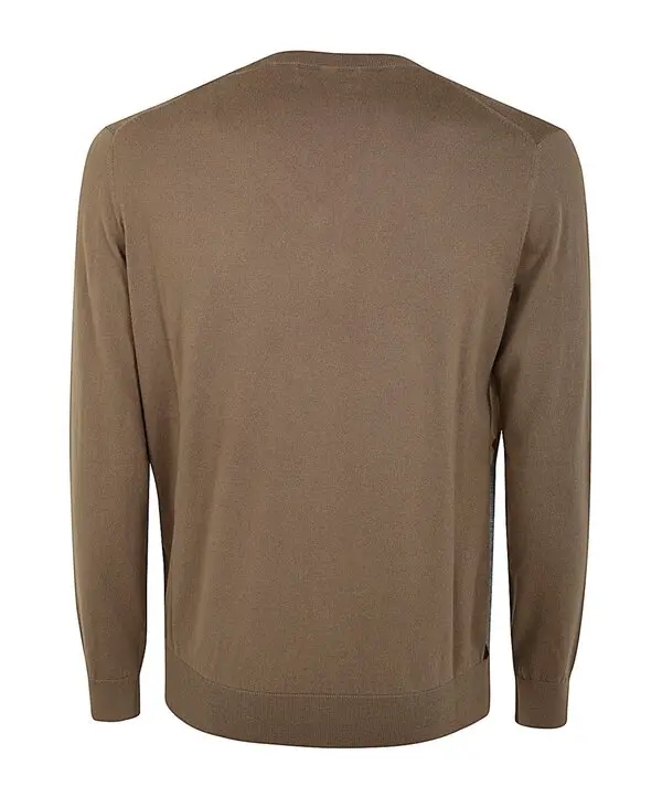 BALLANTYNE V-neck Argyle Sweater