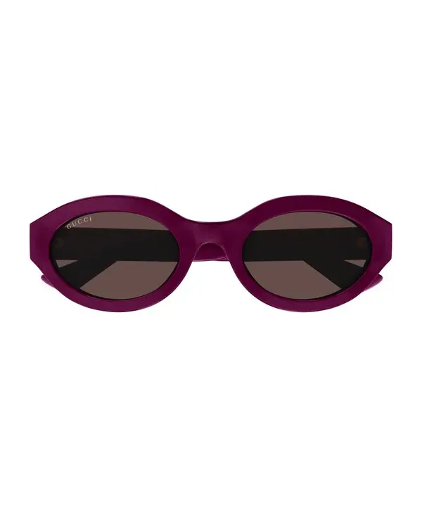 Gucci Oval Frame Sunglasses - Black