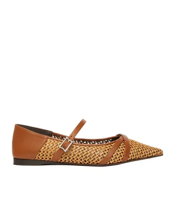 Max Mara Buckled Pointed Toe Flats