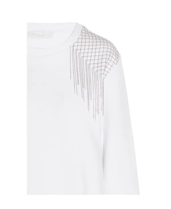 Fabiana Filippi Embellished Crew Neck Sweater