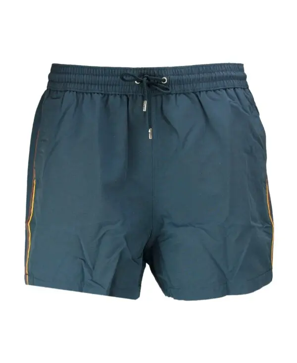 Paul Smith Swim Shorts With Stripe Trim - Blue