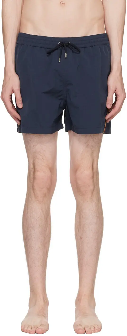 Paul Smith Swim Shorts With Stripe Trim