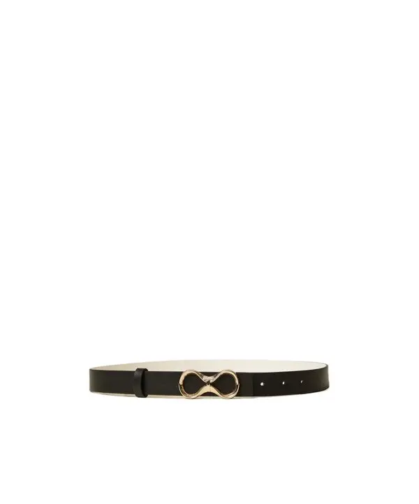 TWINSET Logo Buckle Reversible Leather Belt
