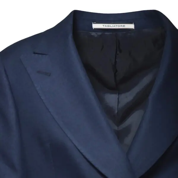 Tagliatore Double-breasted Peak Lapel Blazer - Black