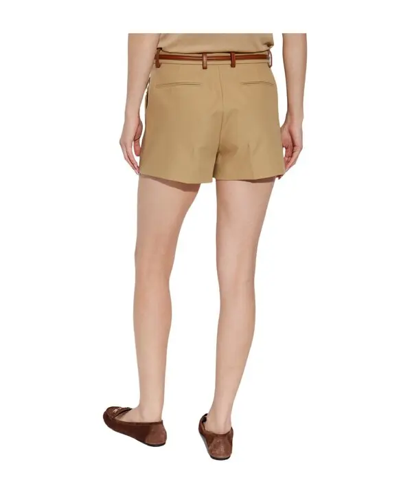 Gucci Horsebit Detailed Belted Shorts