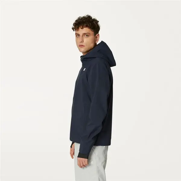 K-WAY Zip-up Hooded Jacket With Long Sleeves - Black