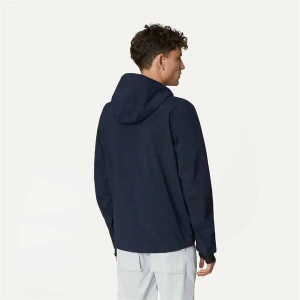 K-WAY Zip-up Hooded Jacket With Long Sleeves - Black