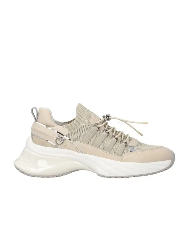 Pinko Ariel Lace-up Sneakers - Nude