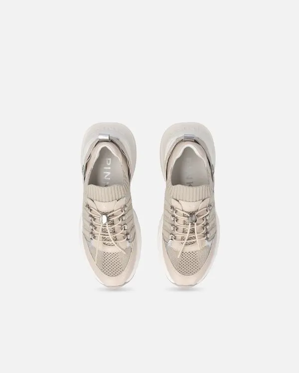 Pinko Ariel Lace-up Sneakers - Nude