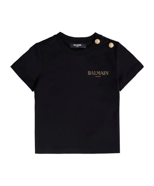 Balmain Logo Embellished T-shirt