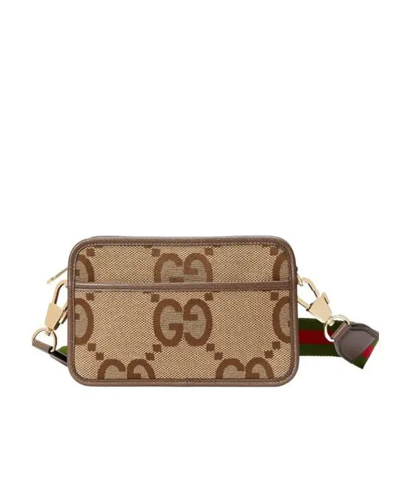 Gucci Jumbo Gg Mini Bag - Camel/ebony
