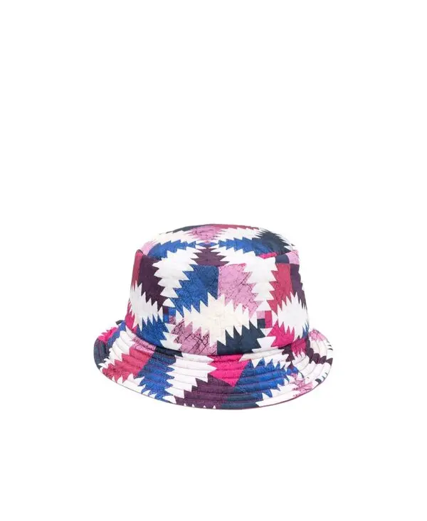 Isabel Marant Étoile Color Block Printed Bucket Hat - Multicolor