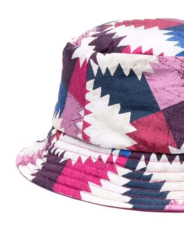 Isabel Marant Étoile Color Block Printed Bucket Hat