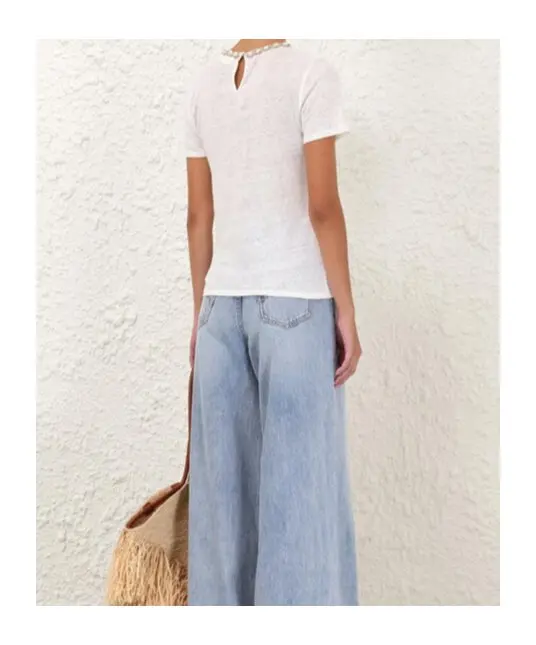 Zimmermann Embellished Crewneck T-shirt