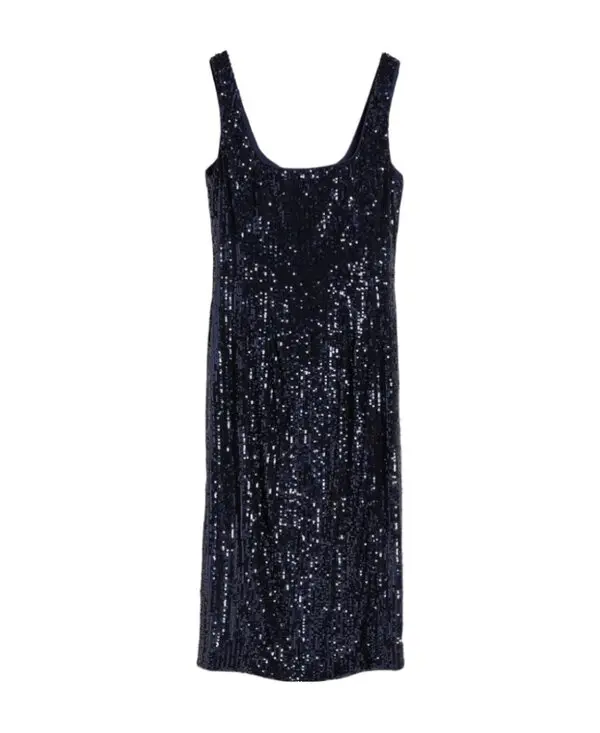 Max Mara Sleeveless Sequined Midi Dress