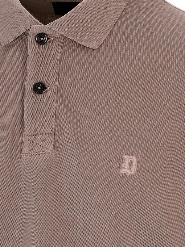DONDUP Logo-embroidered Piqué Polo Shirt