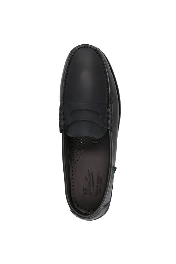 Paraboot Logo Label Round Toe Loafers