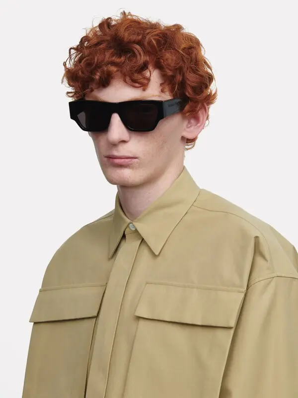 Alexander McQueen Square Frame Sunglasses - Black