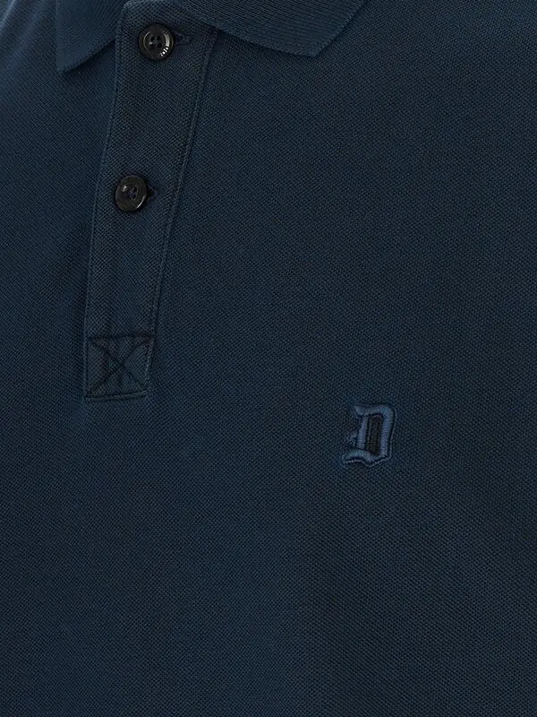 DONDUP Embroidered-logo Polo Shirt - Black