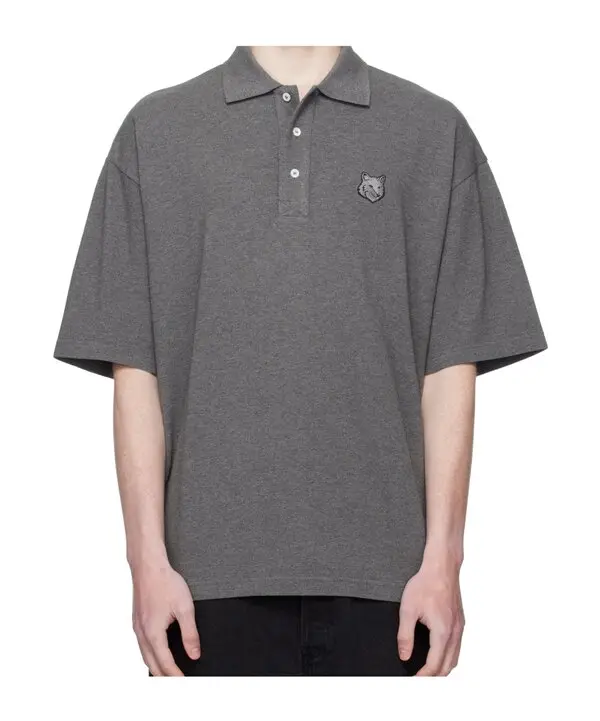 Maison Kitsuné Fox Patch Relaxed Polo Shirt