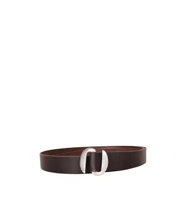 ORTIGNI Rounded Buckle Belt - Black