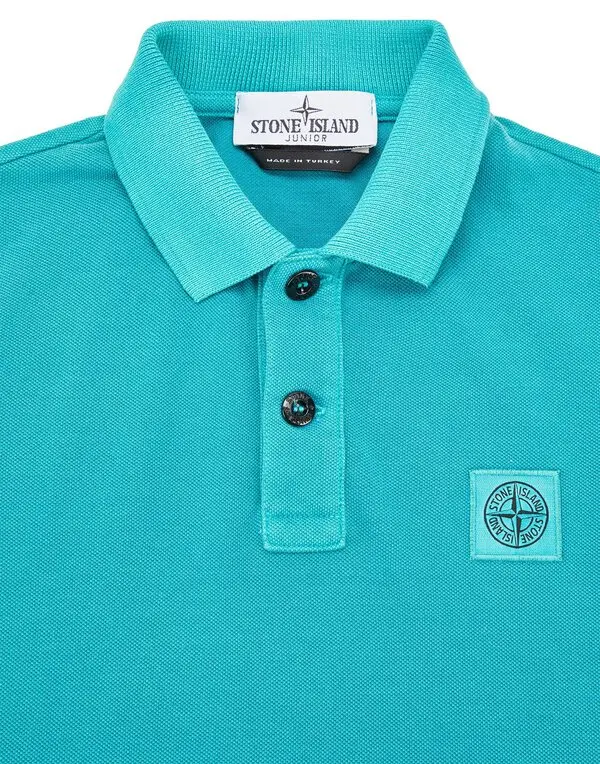 Stone Island Compass Appliqué Cotton Polo Shirt