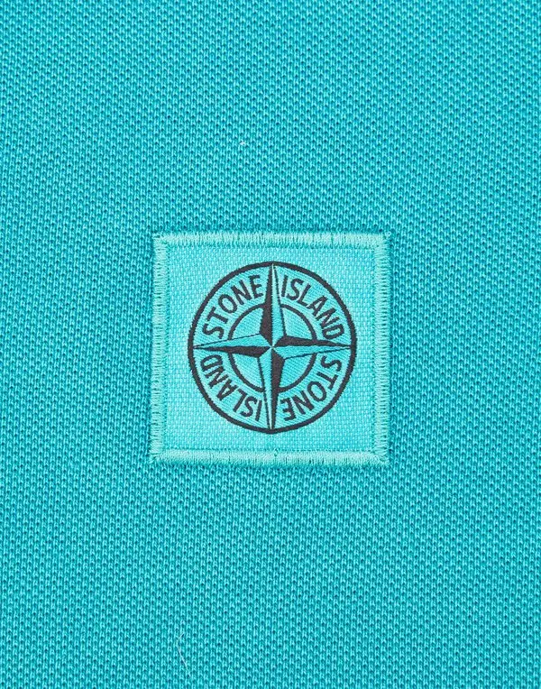 Stone Island Compass Appliqué Cotton Polo Shirt