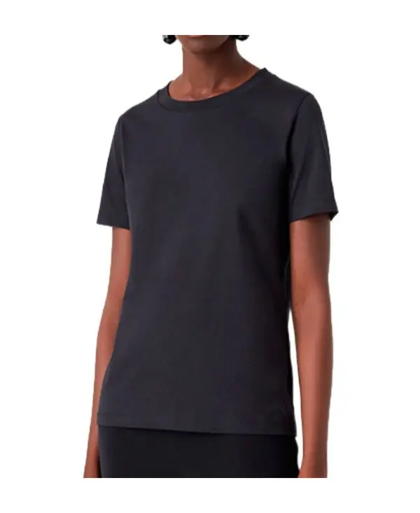 Emporio Armani Round Neck Short Sleeve T-shirt - Black