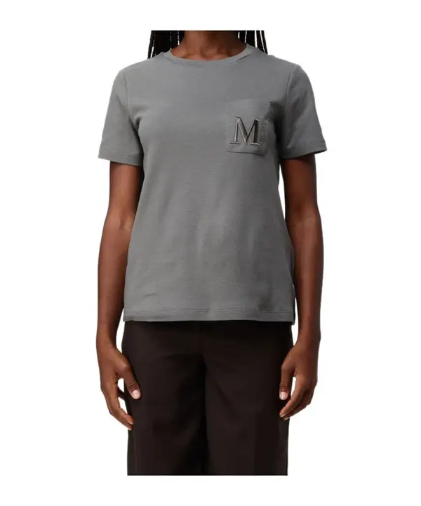 Max Mara Logo-embroidered Crewneck T-shirt