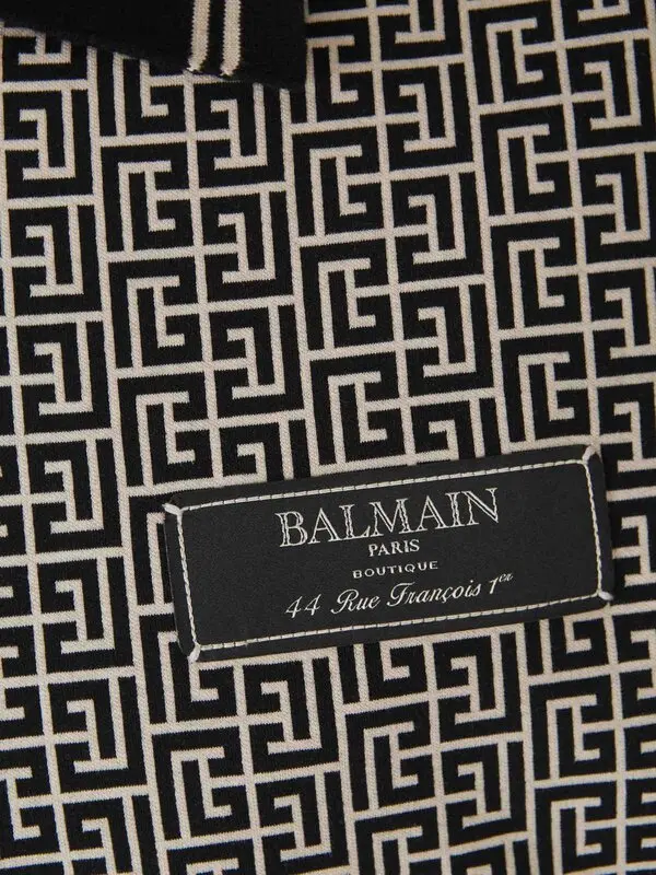 Balmain Monogram Polo Shirt