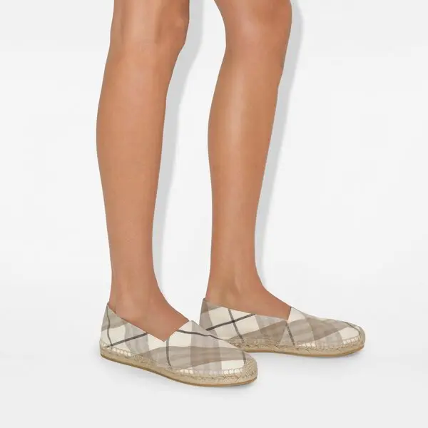 Burberry Checked Slip-on Espadrilles