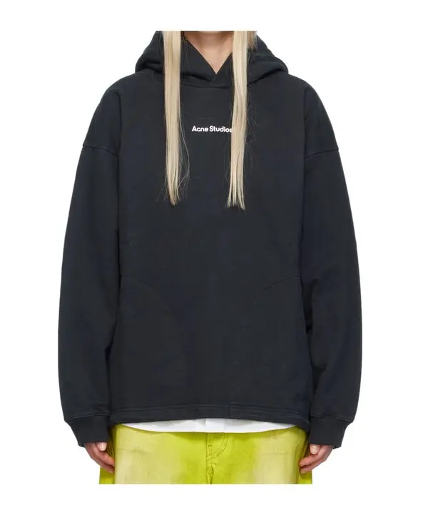 Acne Studios Oversized Logo Printed Hoodie